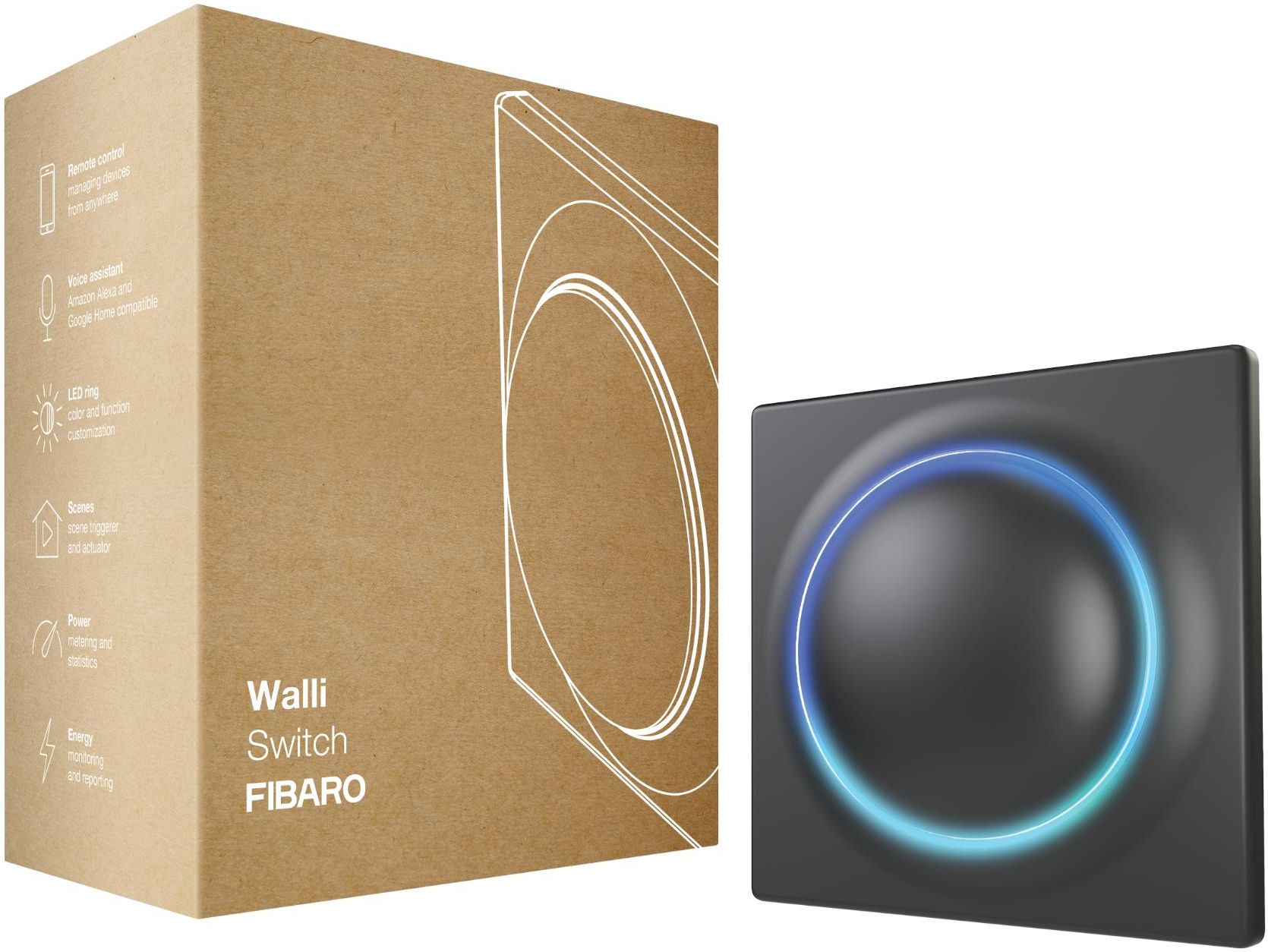 System domotyki Fibaro Walli Switch Z-Wave Czarny (FGWDSEU2218) - Opinie i ceny na Ceneo.pl