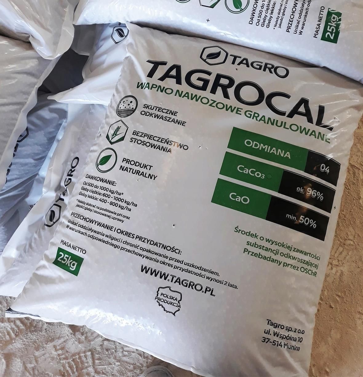 Nawóz TAGROCAL Wapno nawozowe granulowane - worek 25 kg - Ceny i opinie - Ceneo.pl