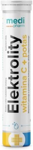 Medi Pharm Elektrolity witamina C + potas 20 tabl musujących - Opinie i ceny na Ceneo.pl