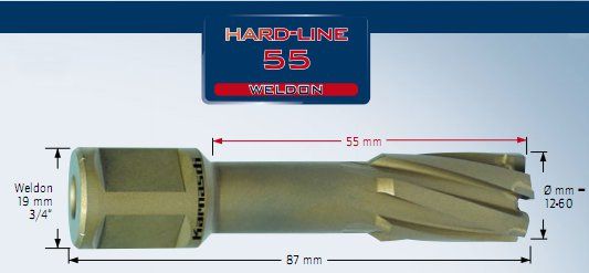 Wiertło KARNASCH wiertło koronowe fi 50 x 55 mm HARD-LINE 20.1316-50 ...