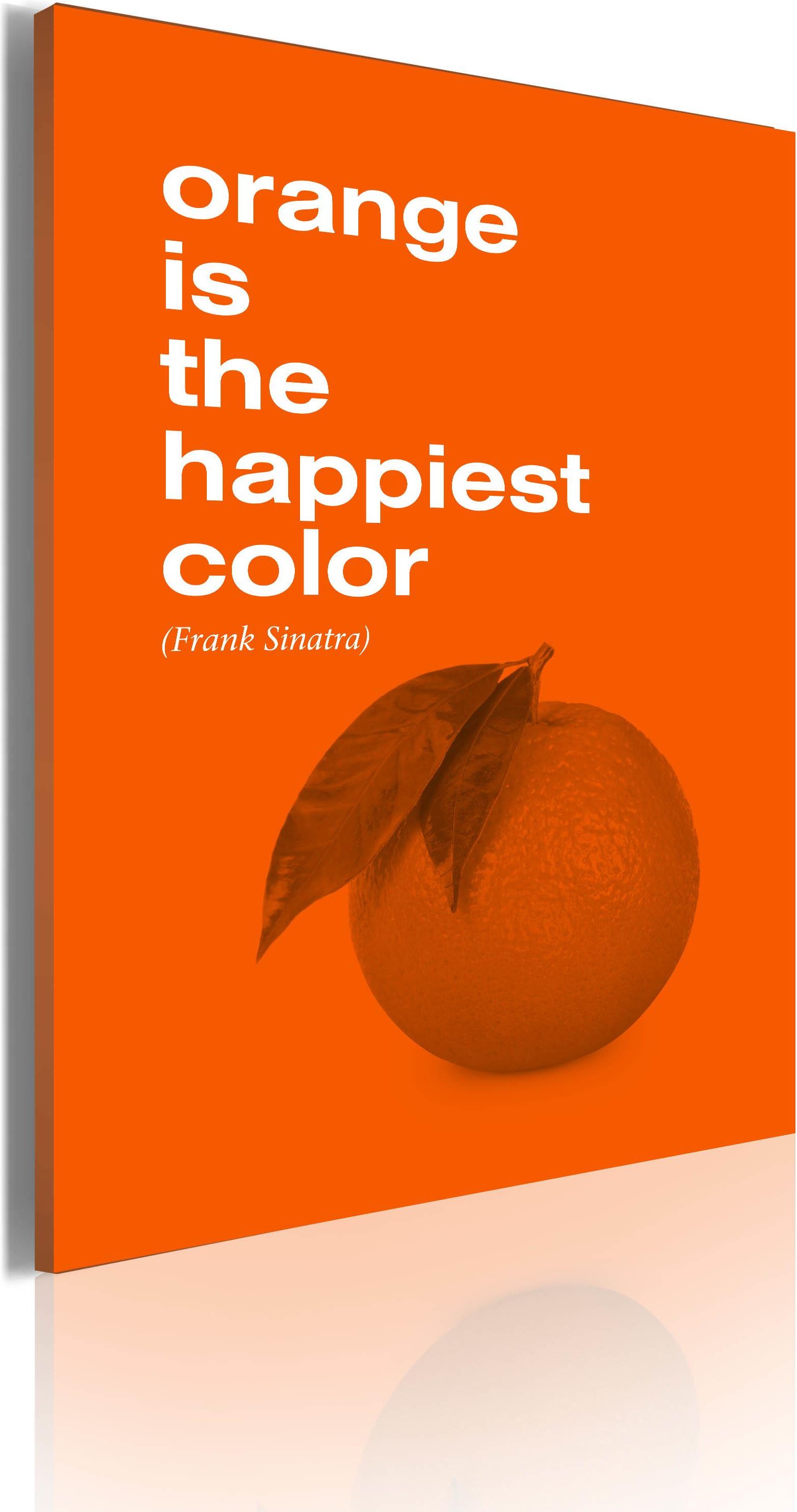 Obraz Orange is the happiest color (Frank Sinatra) - Opinie i ...
