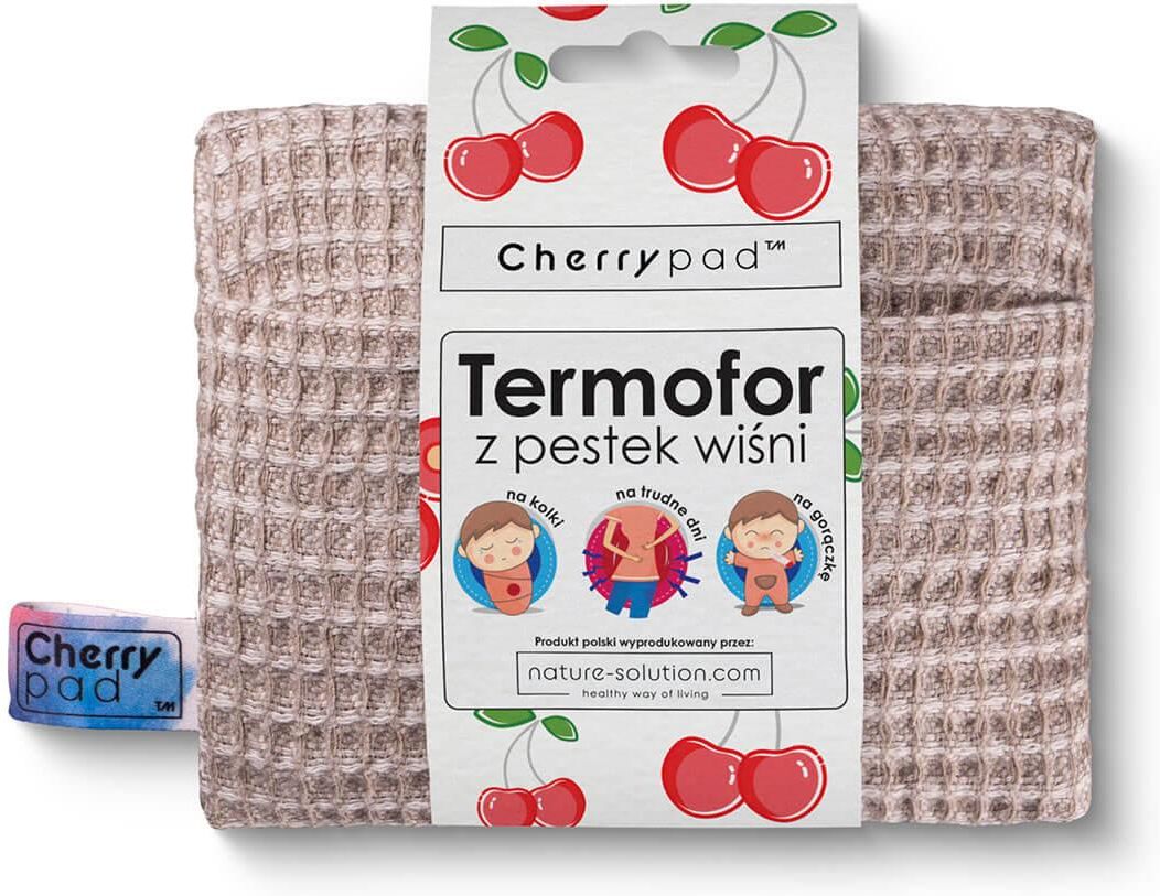 Termofor Cherrypad termofor z pestek wiśni - LEN naturalny wafelkowy ...