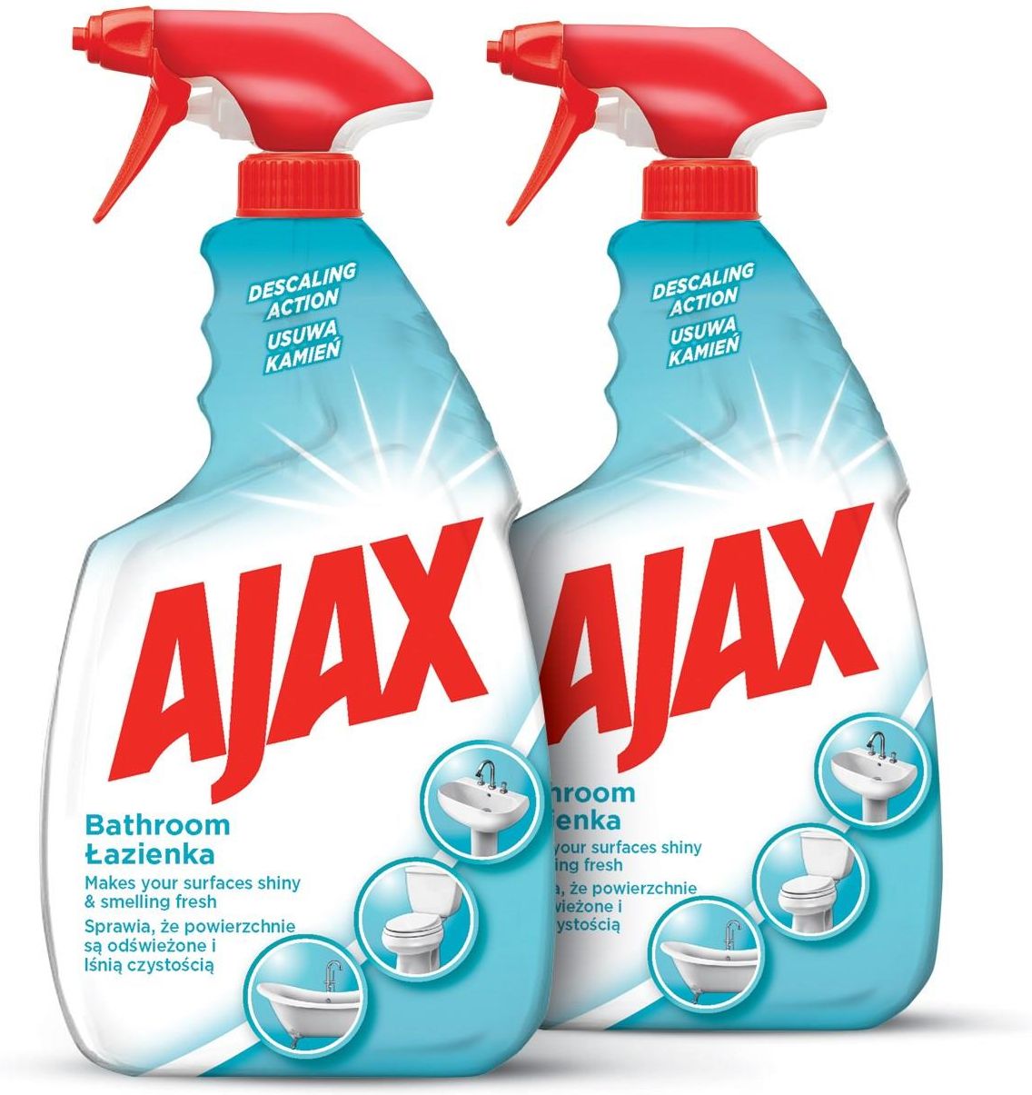 Ajax Łazienka Spray Do Czyszczenia 2X750 Ml - Opinie i atrakcyjne ceny ...
