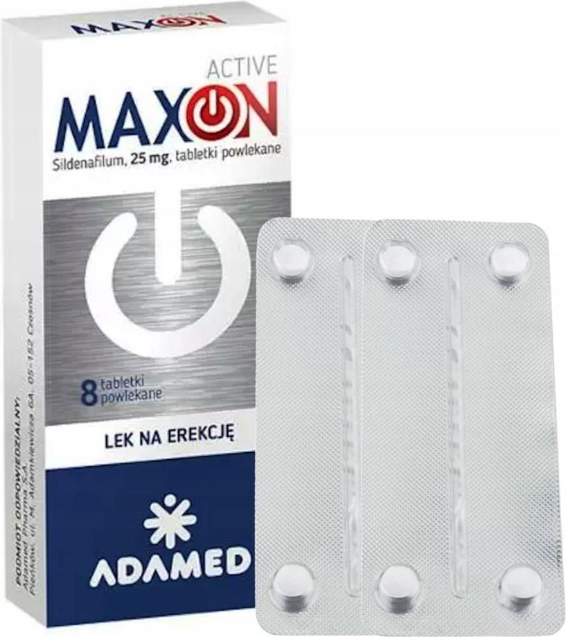 Maxon Active 25mg 8 tabl. - Opinie i ceny na Ceneo.pl