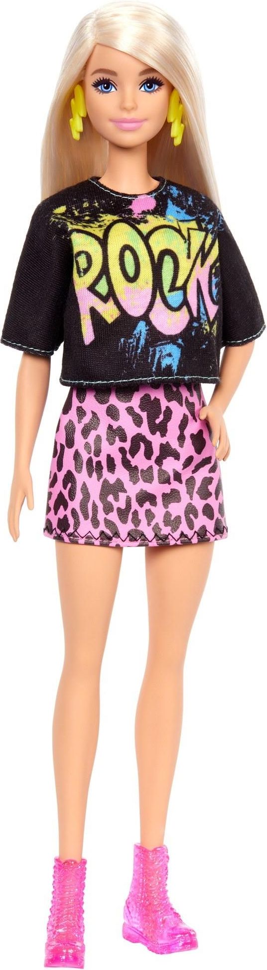 Lalka Barbie Fashionistas Lalka Modna przyjaciółka Rockowy t-shirt ...