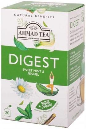 Herbata Ahmad Tea Ahmad Digest Sweet mint & Fennel 20 saszetek - Ceny i ...