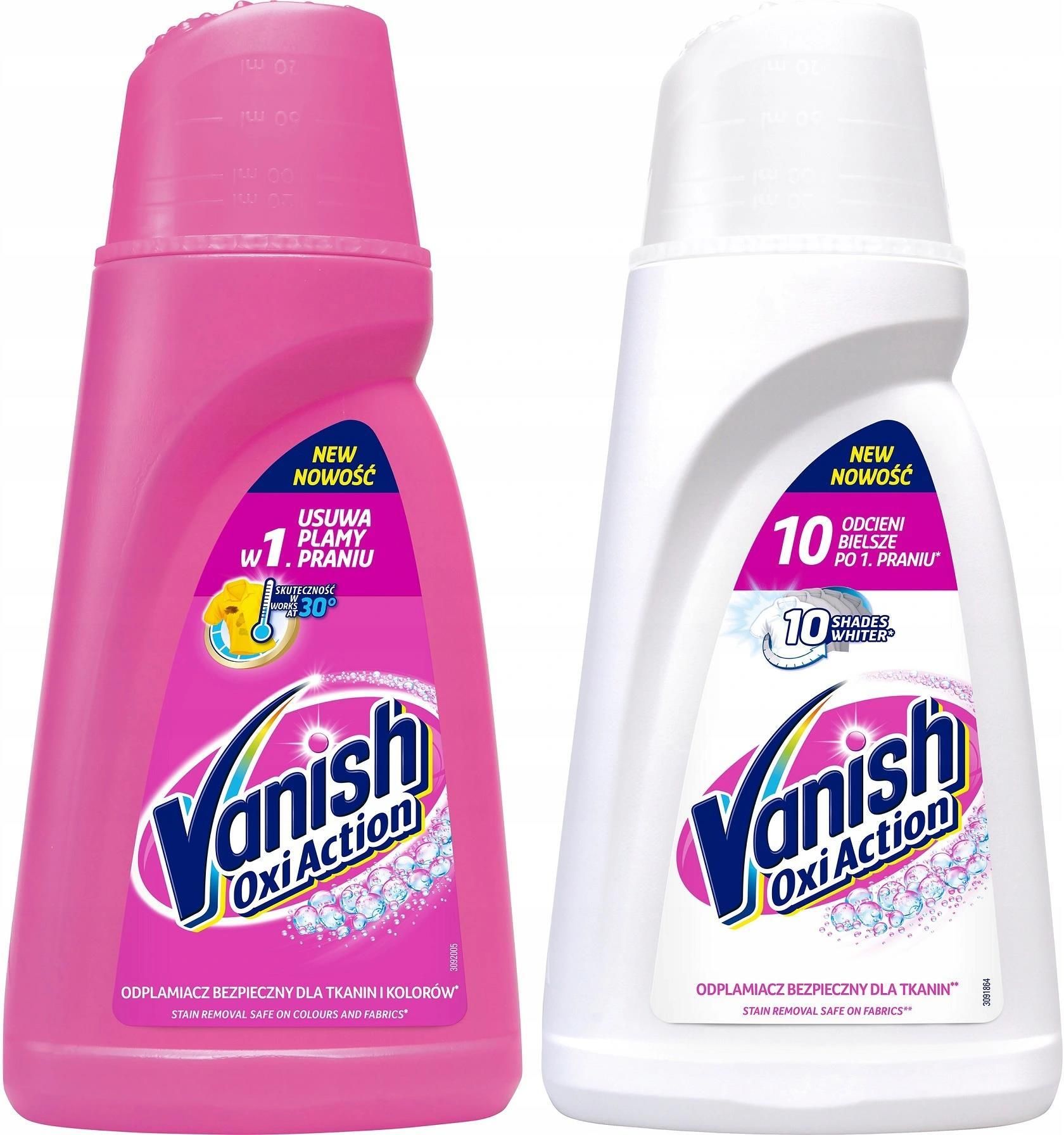 Vanish Oxi Action Pink Odplamiacz 2X1L Mix - Ceny i opinie - Ceneo.pl