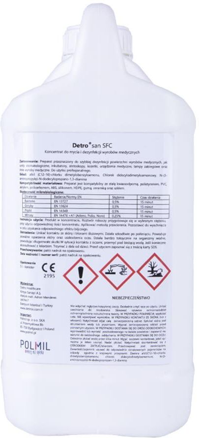 Detro Healthcare Koncentrat Do Dezynfekcji Podłóg I Powierzchni Wyrobów ...
