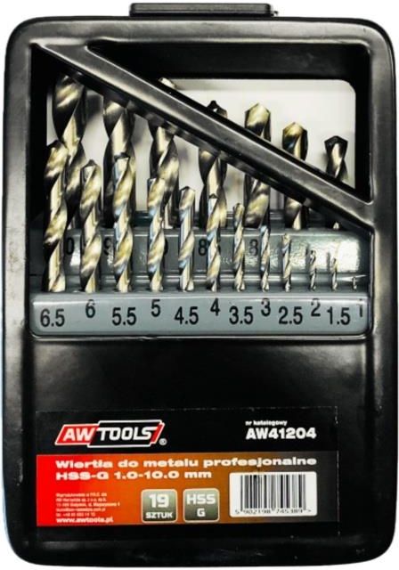Wiertło Awtools Wiertła Do Metalu Hss-G Komplet 19Elem. /1,0 - 10,0Mm/ (Aw41204) - Opinie i ceny ...