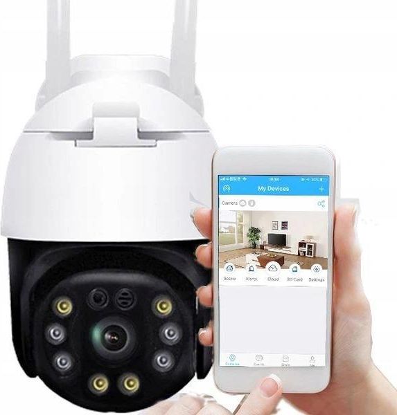 Kamera przemysłowa Qc011 Kamera Ip Obrotowa 3Mpx Onvif Wifi Full Hd ...