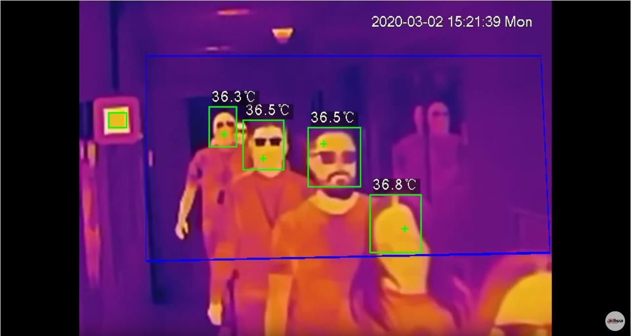Zestaw do monitoringu Dahua Projekt System Pomiaru Temperatury Ludzkiego Ciała Hbtm Tpc-Bf5421 ...