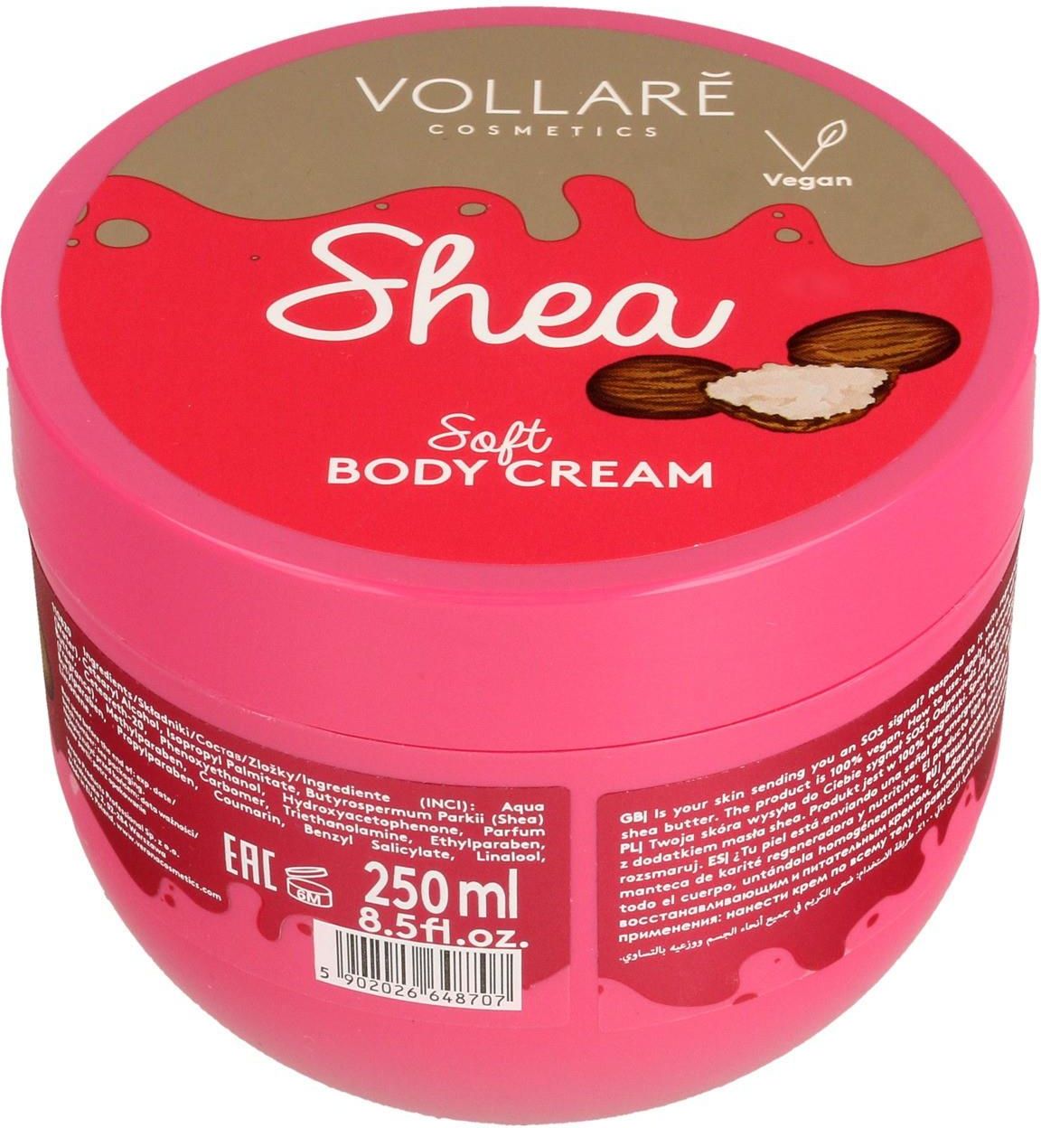 Vollare Soft Body Cream Krem regenerujący do ciała S.O.S. Shea 250ml ...