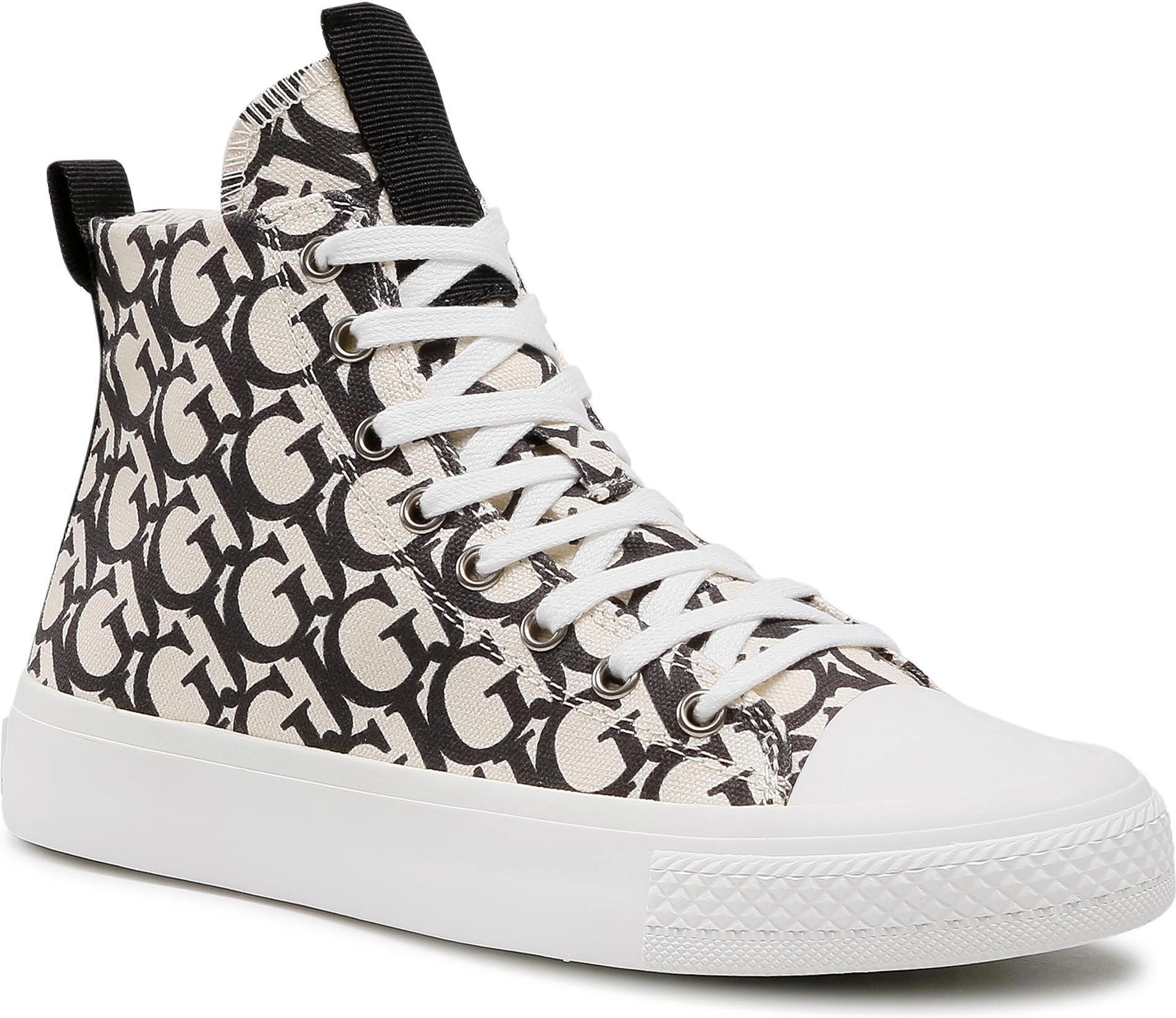 Guess Trampki - Ederla Hi Fl5Erh Fal12 Black - Ceny i opinie - Ceneo.pl