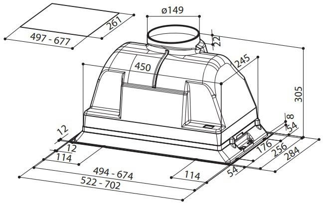 Okap FABER INCA PLUS HCS LED X52 305.0602.049 - Opinie i ceny na Ceneo.pl