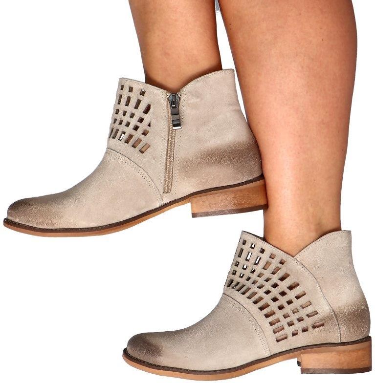 Botki na wiosne - TYMOTEO DEAT CAPPUCCINO WELUR - Ceny i opinie - Ceneo.pl