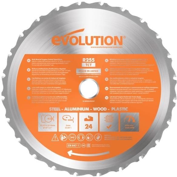 Tarcza tnąca Evolution Tarcza uniwersalna 255 mm RAGEBLADE255F - Opinie ...