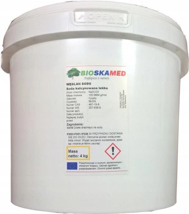 Węglan Sodu - Soda Kalcynowana Lekka Czysta 4 Kg - Opinie i atrakcyjne ...