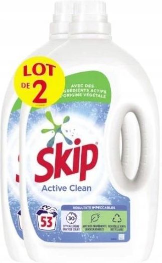 Skip Active Clean Płyn Do Prania 2X2,65L 106Prań - Opinie i atrakcyjne ...