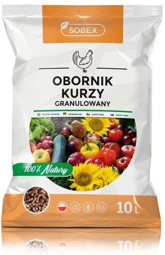 Nawóz Sobex Obornik Kurzy Granulowany 10 L - Ceny i opinie - Ceneo.pl