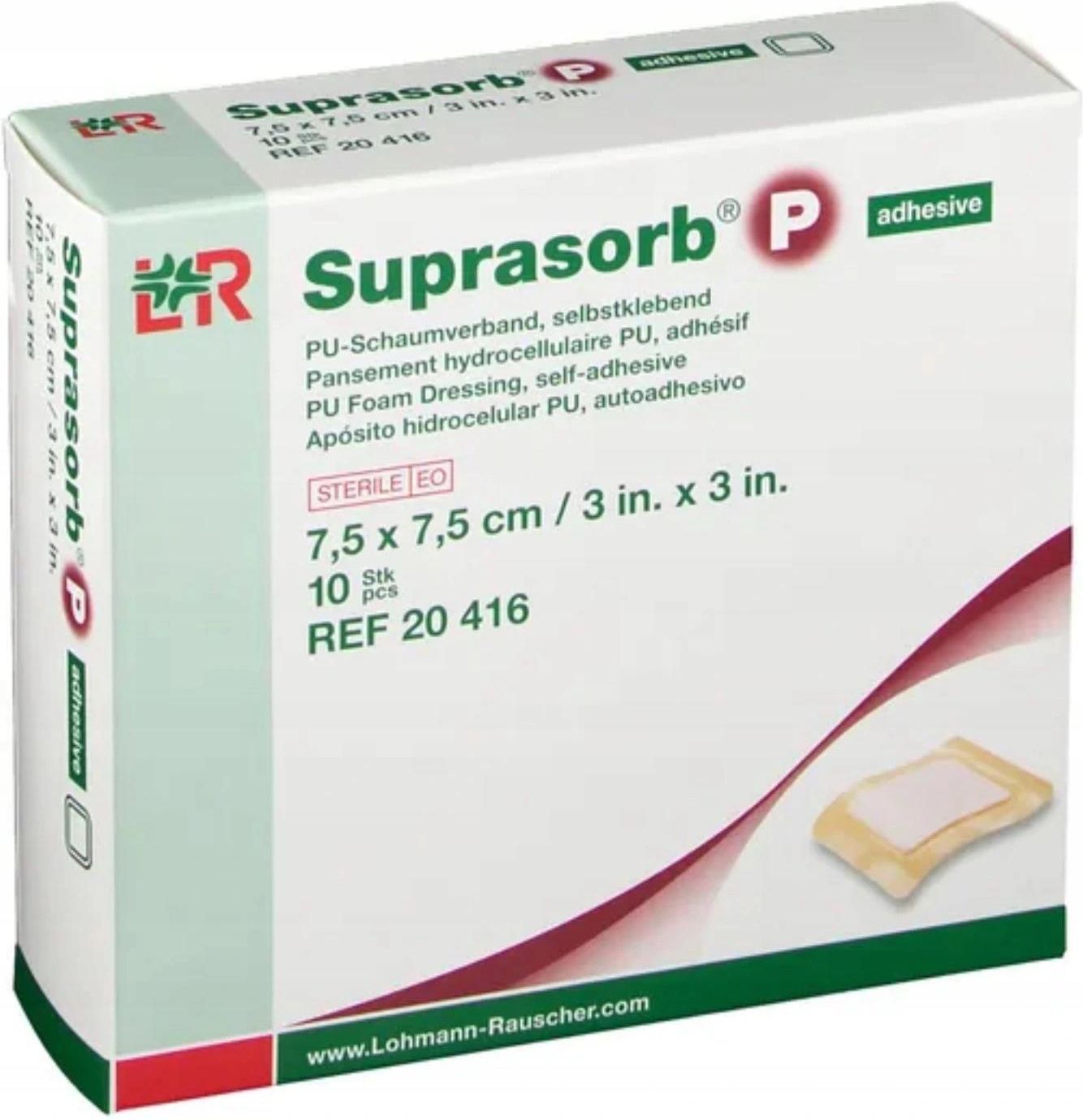 L&R - SUPRASORB P 7,5 X 7,5CM 10SZT. ADHESIVE - Opinie i ceny na Ceneo.pl