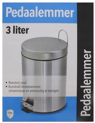 Kosz Na Śmieci Pedałowy Stal Nierdzewna 3L 2526877 - Opinie i ...
