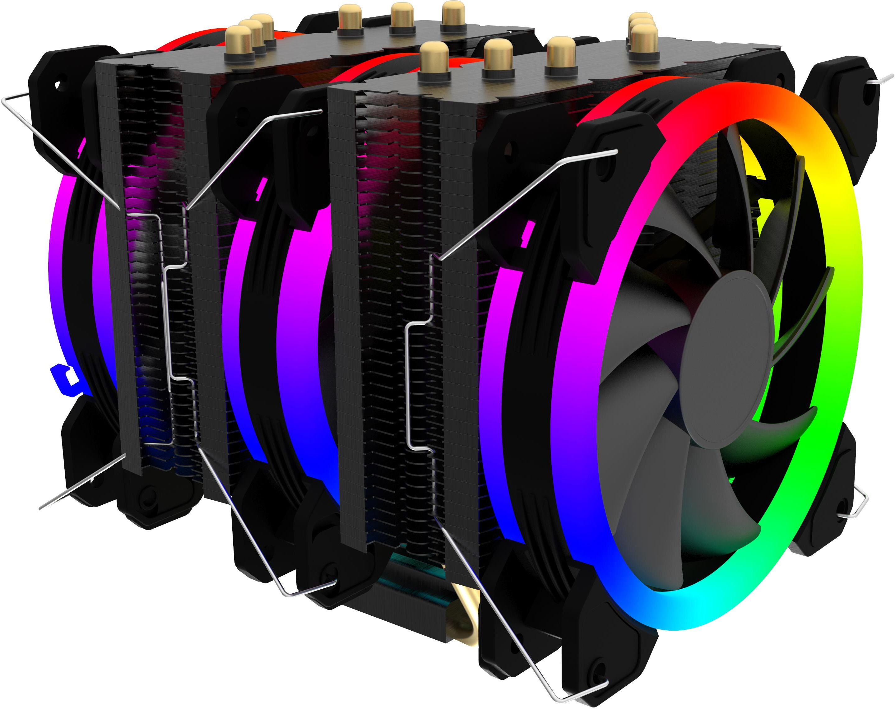 Gembird WENTYLATOR CPU HURACAN X500 RGB (CPUHURACANRGBX500) - Opinie i ...