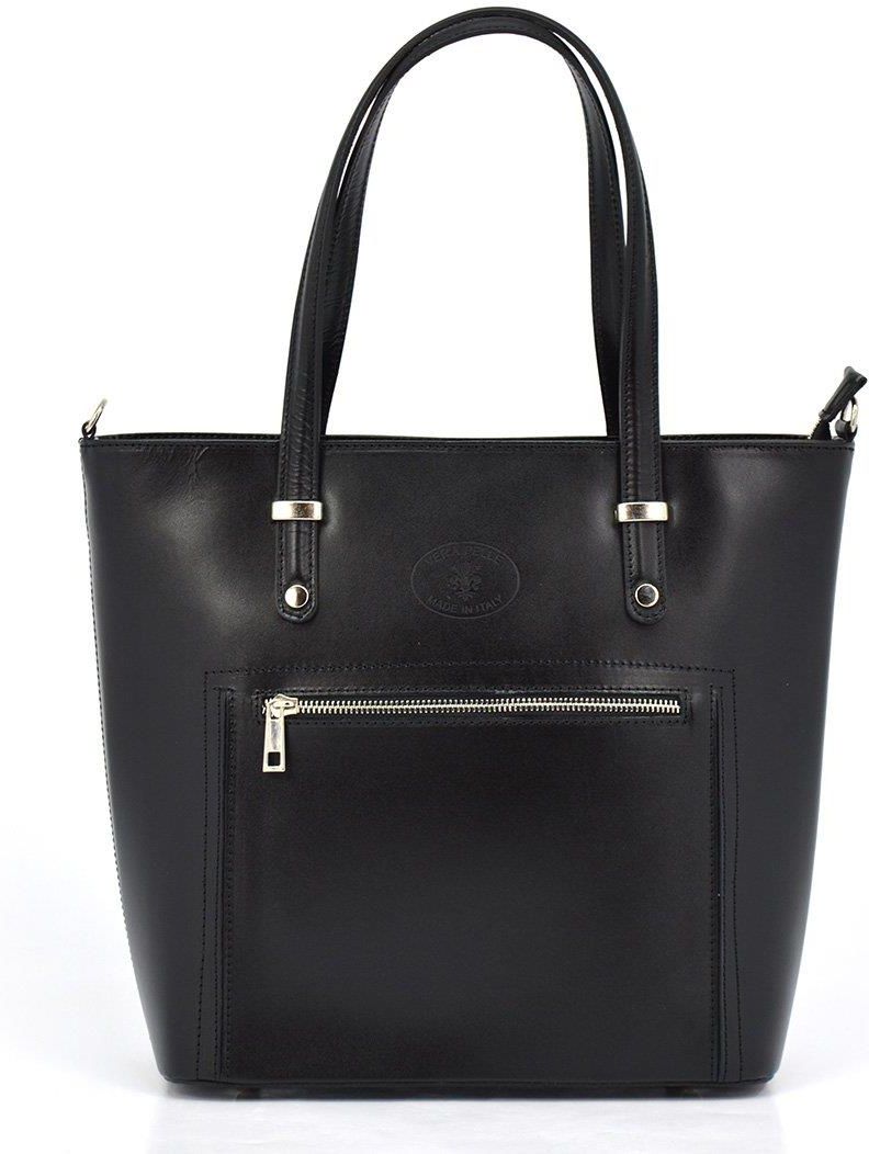 Vp1024 czarny Klasyczna, skórzana shopperka - Ceny i opinie - Ceneo.pl