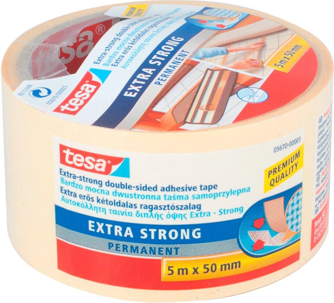 Tesa Taśma Dwustronna Extra Strong 5Mx50mm - Opinie i ceny na Ceneo.pl