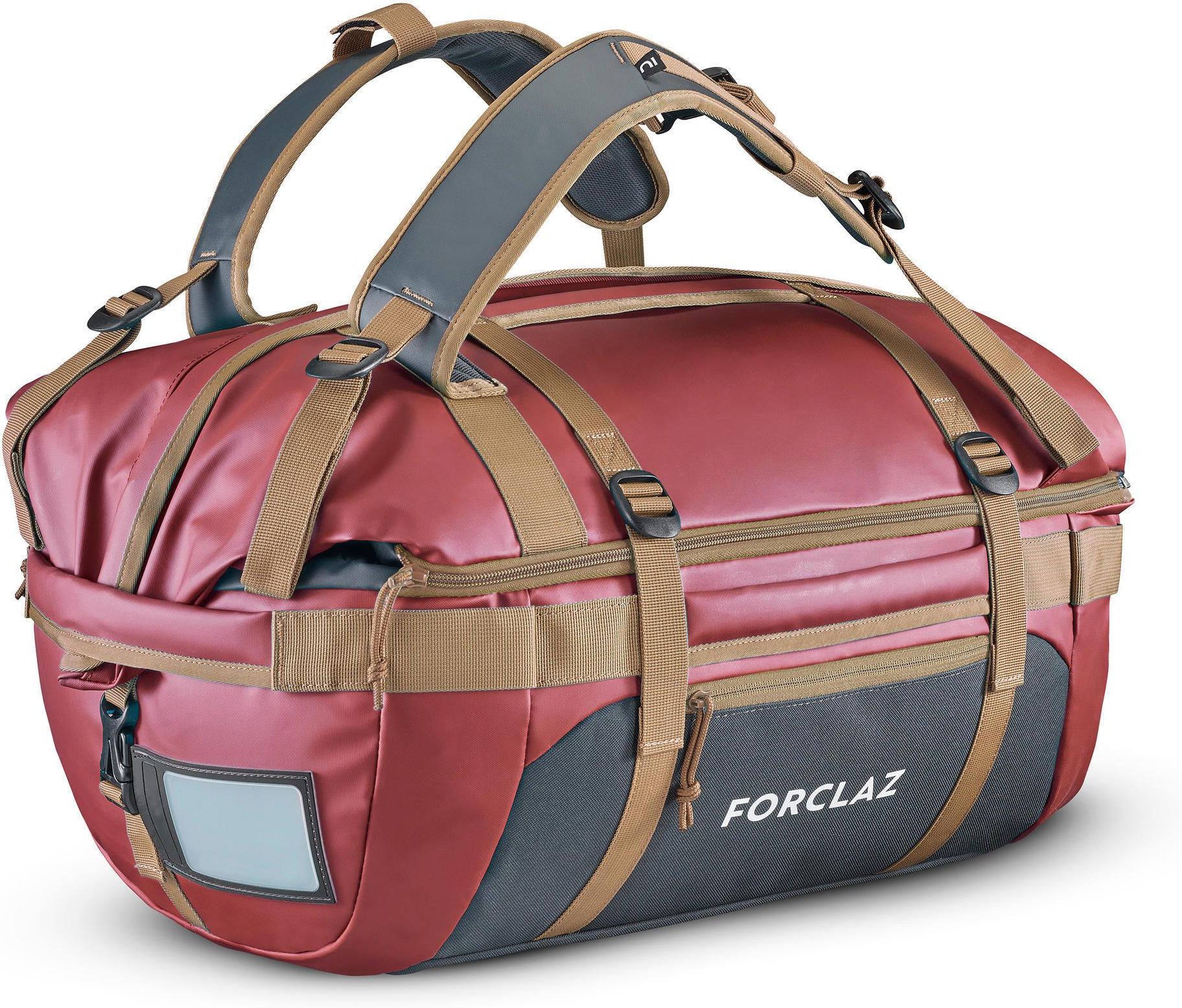 Forclaz Torba trekkingowa 500 EXTEND 40-60 l Czerwony Szary - Ceny i ...