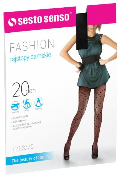Sesto Senso Rajstopy Damskie Fashion 20 Den F/03/20 - Ceny i opinie ...