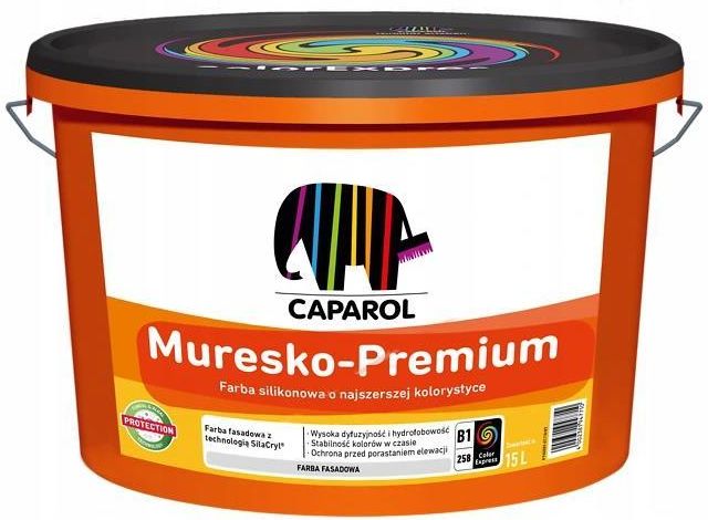 Farba Caparol Muresko Premium Farba Silikonowa 5L - Opinie i ceny na Ceneo.pl