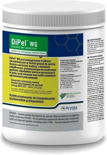 Dipel Wg 0,5Kg Ekologiczny Owadobójczy Gąsienice - Ceny i opinie - Ceneo.pl