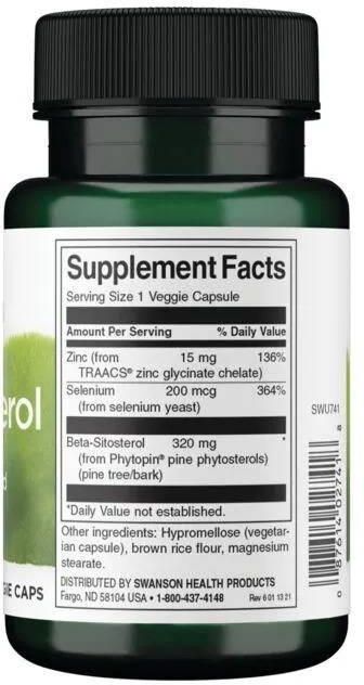 Swanson Beta-Sitosterol 320mg 30kaps. - Opinie i ceny na Ceneo.pl