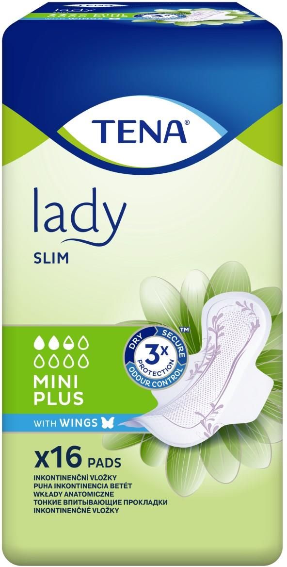 TENA Lady Slim Mini Plus Wings Wkładki dla Kobiet 16szt - Opinie i ceny ...