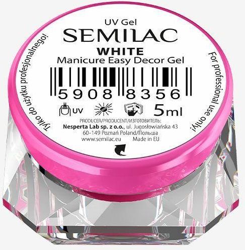 Semilac Manicure Easy Decor Gel White 5ml - Opinie i ceny na Ceneo.pl