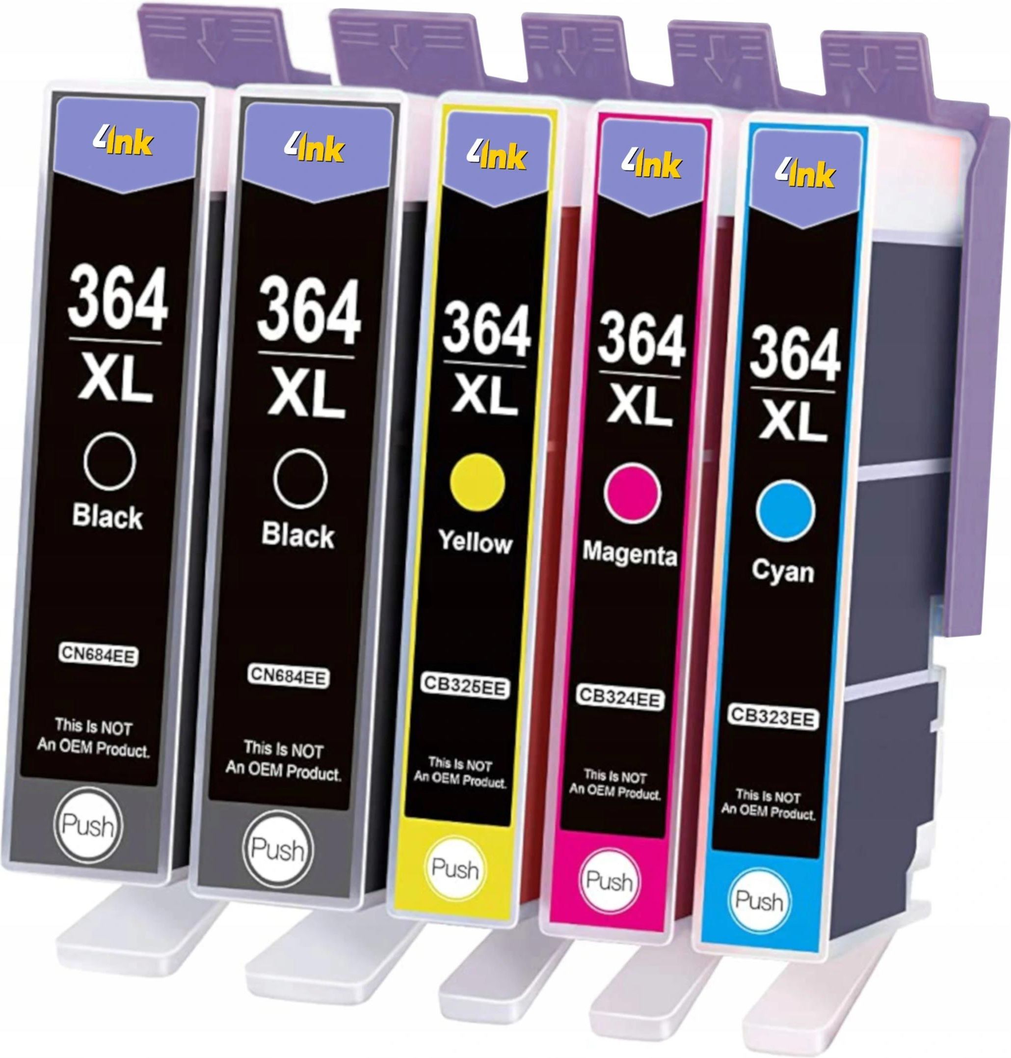 Tusz 4INK 5X TUSZ DO HP PHOTOSMART B110F B209A B209B B209C do drukarki ...