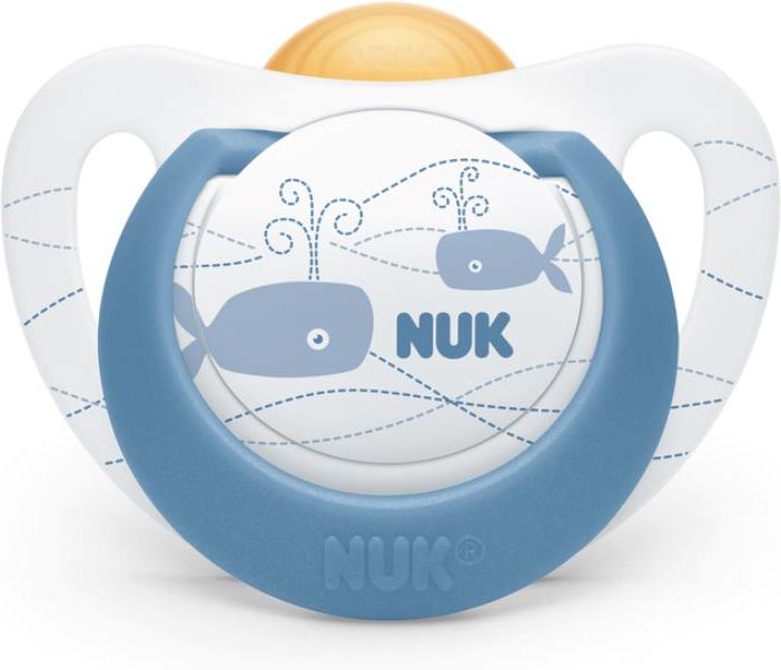 Nuk Smoczek lateks 18-36 m Genius Color niebieski 737848 - Ceny i opinie - Ceneo.pl