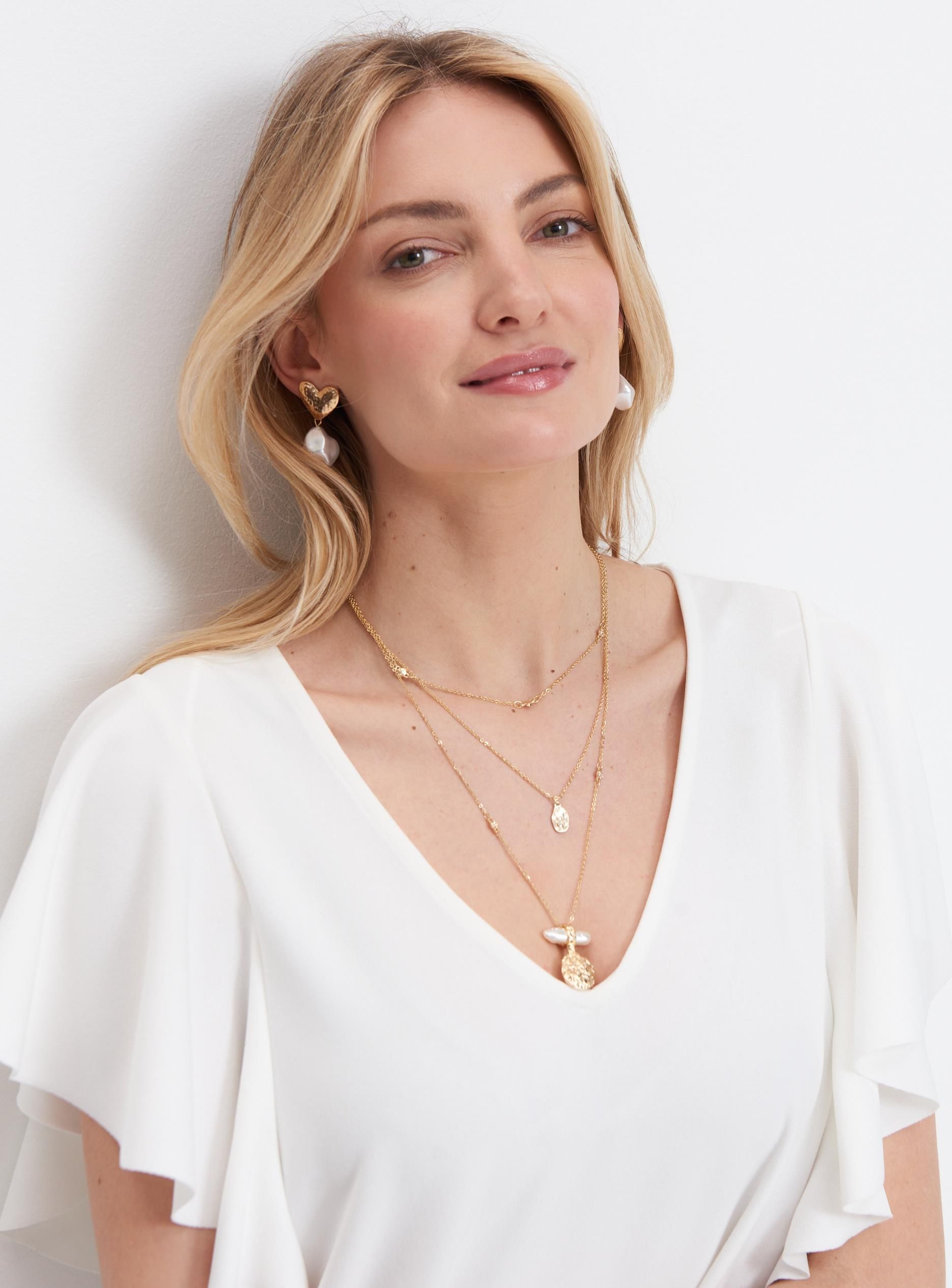 MOHITO KASKADOWY NASZYJNIK Z ZAWIESZKAMI ZŁOTY - Ceny i opinie - Ceneo.pl