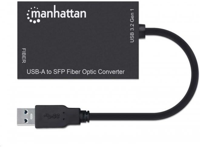 Manhattan Usb-A To Sfp Fiber Optic Converter Usb 3.2 Gen 1 1000 Mbps ...