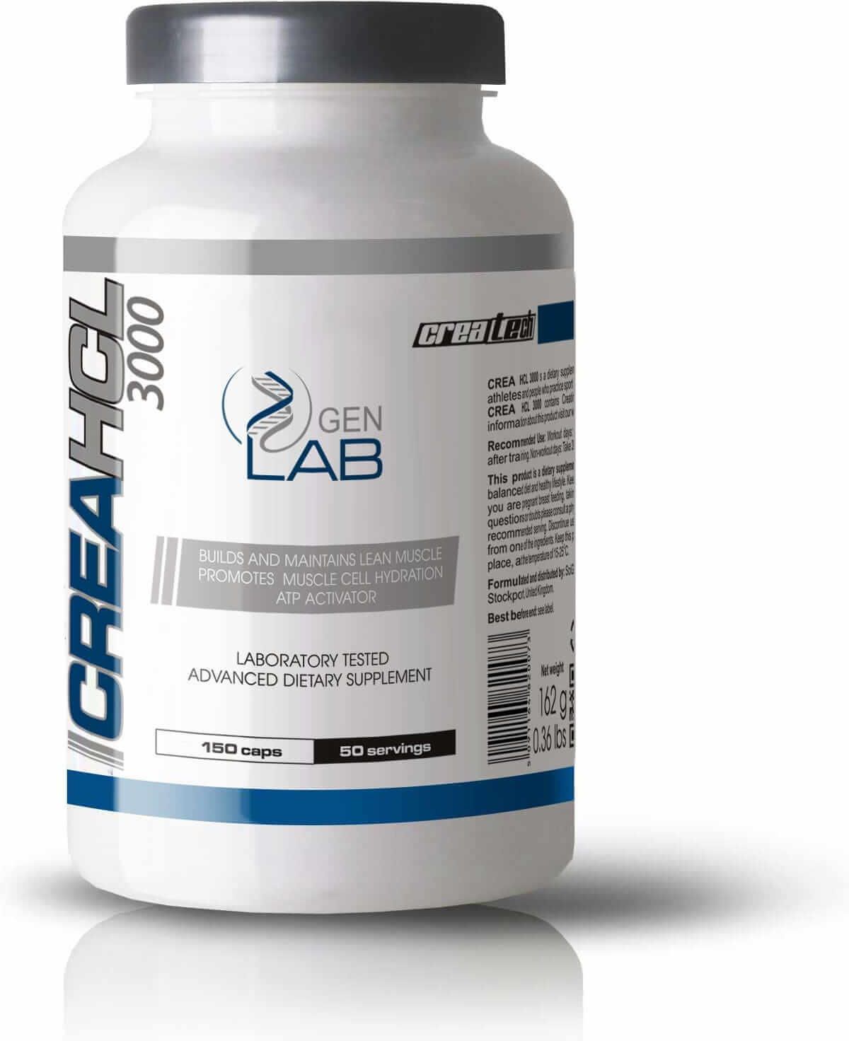 Gen Lab Crea Hcl 3000 150 Kaps - Ceny i opinie - Ceneo.pl