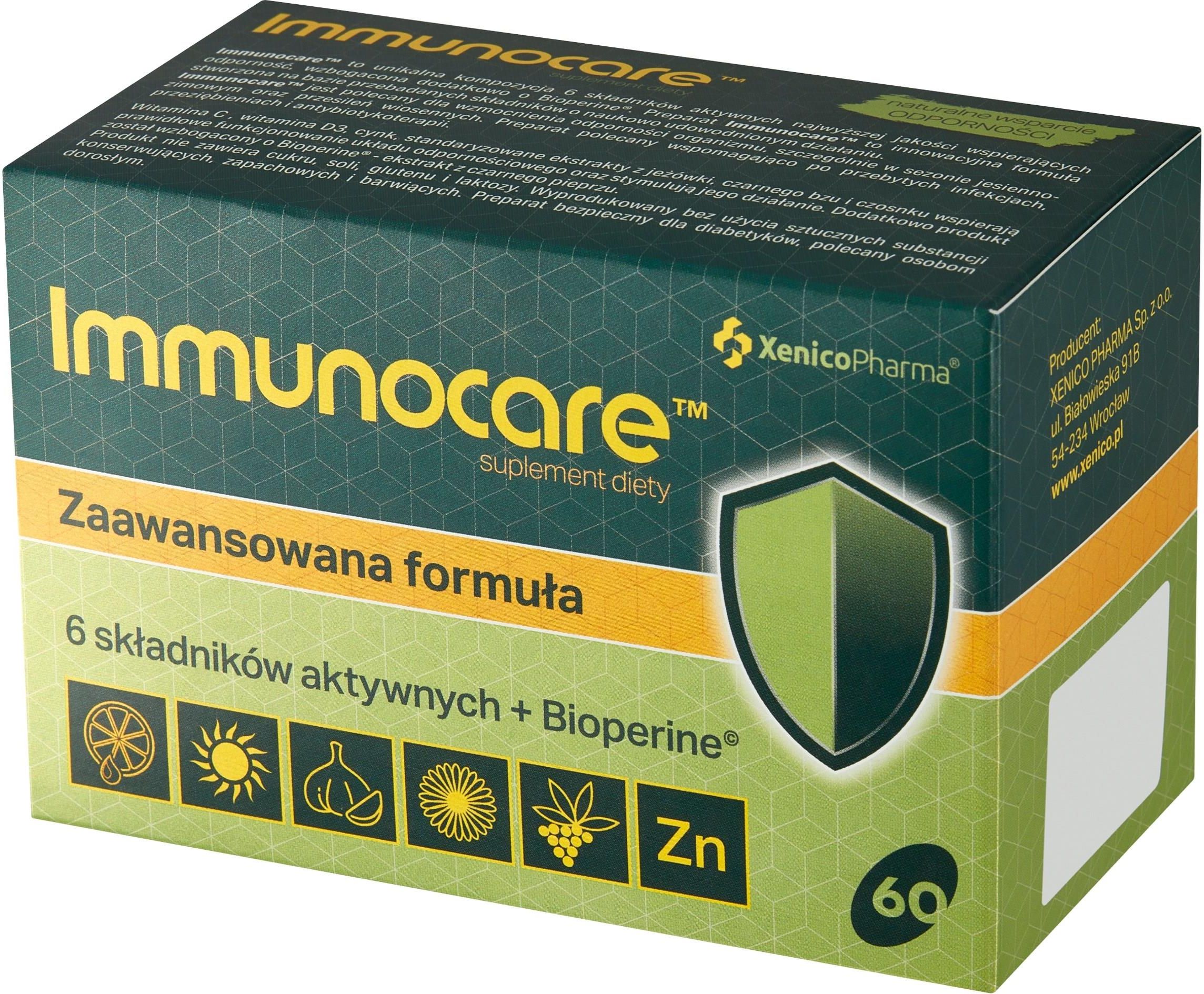 Immunocare 60 kaps. 6w1 na odporność - Opinie i ceny na Ceneo.pl