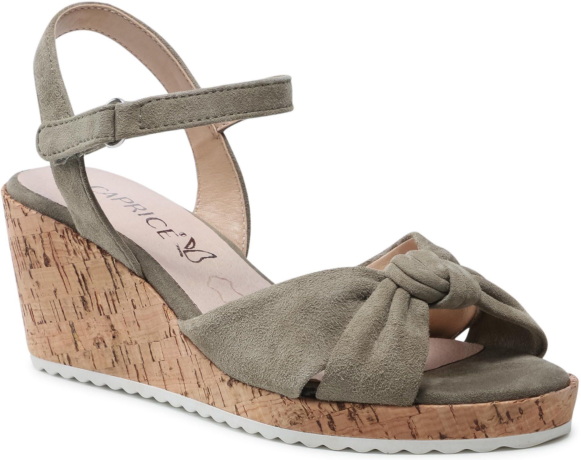 Sandały CAPRICE - 9-28713-26 Cactus Suede 759 - Ceny i opinie - Ceneo.pl