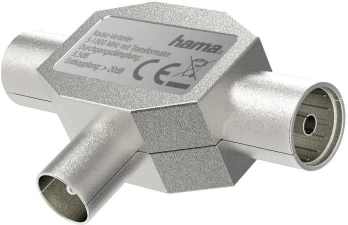 Hama Rozgałęźnik wtyk antenowy - 2xGniazdo antenowe (205237) - Opinie i ceny na Ceneo.pl