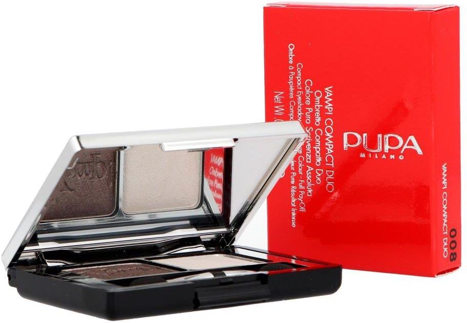 PUPA Vamp! Compact Duo Eyeshadow Cream Taupe Cień do powiek - Opinie i ...