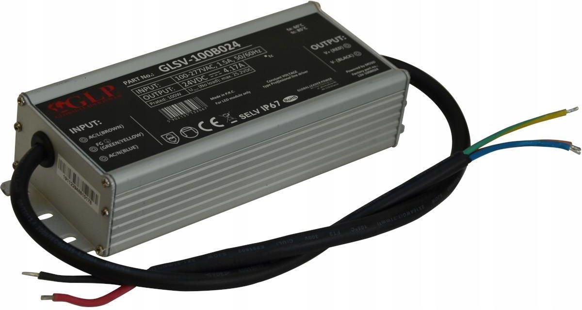 Glp Global Leader Power Zasilacz LED napięciowy hermetyczny 24V 4.17A ...