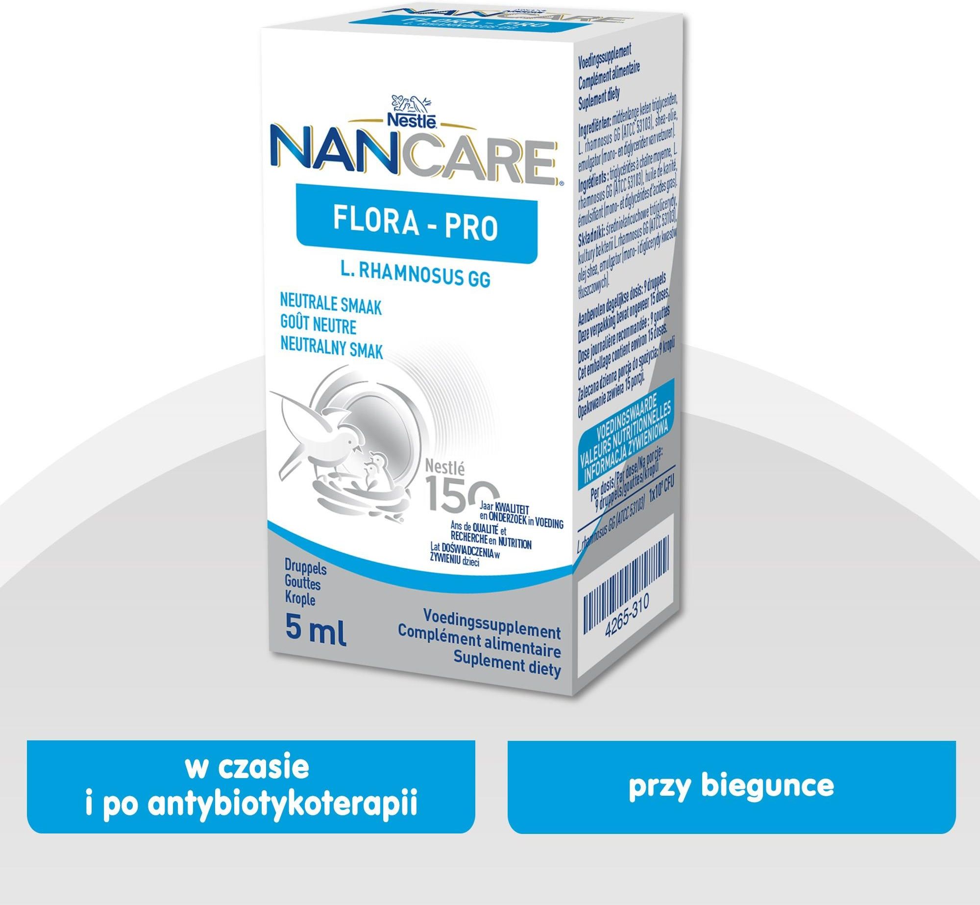 NESTLE NAN CARE Flora Pro Suplement Diety dla niemowląt od urodzenia ...