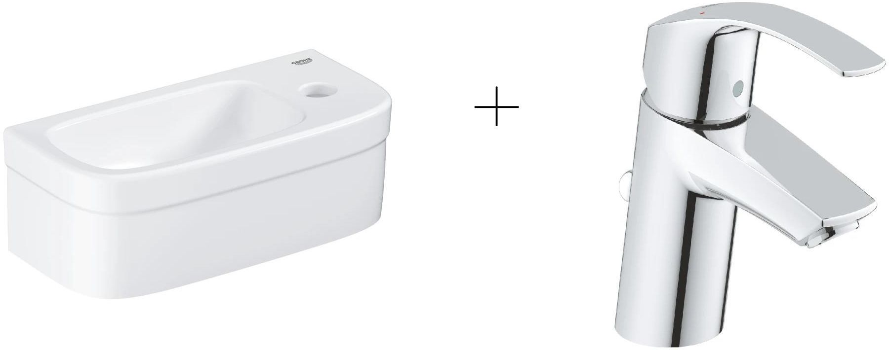 Umywalka Grohe Euro Ceramic Umywalka + Bateria Eurosmart S (39327000 ...