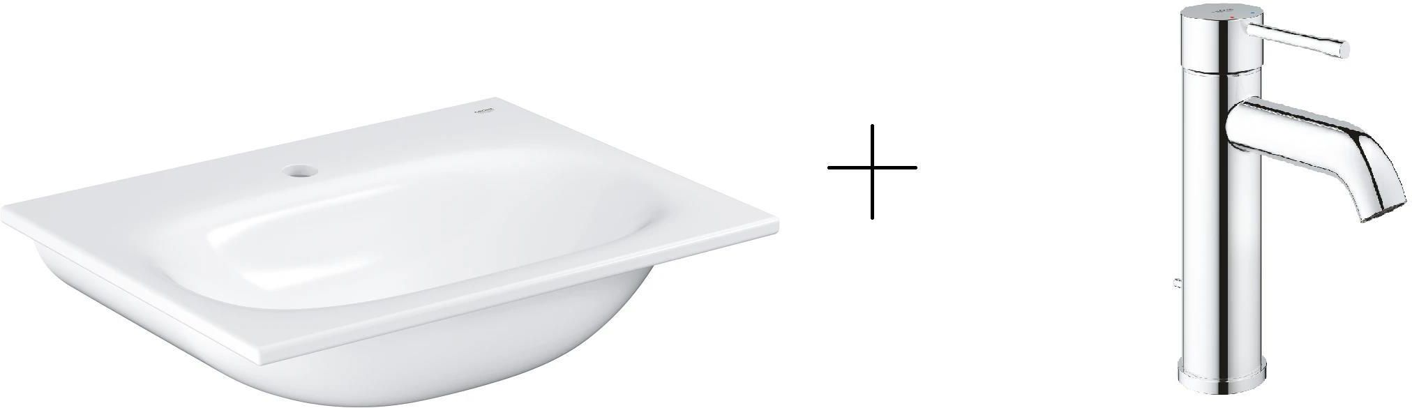 Umywalka Grohe Essence Umywalka 60x46 + Bateria Essence (3956800H ...