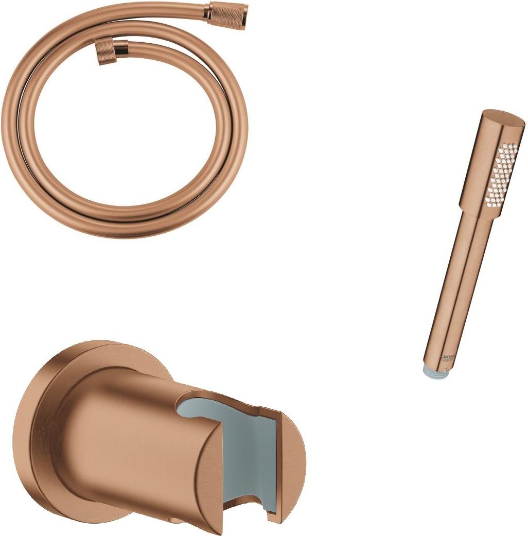 Zestaw prysznicowy Grohe Stick 3w1 Brushed Warm Sunset (27074DL0 ...