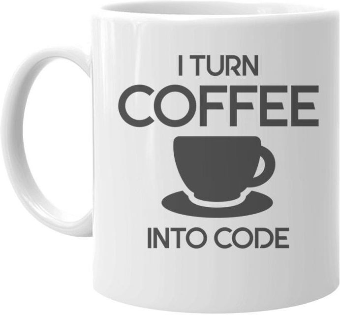 Koszulkowy.pl I turn coffee into code kubek z nadrukiem - Opinie i ...